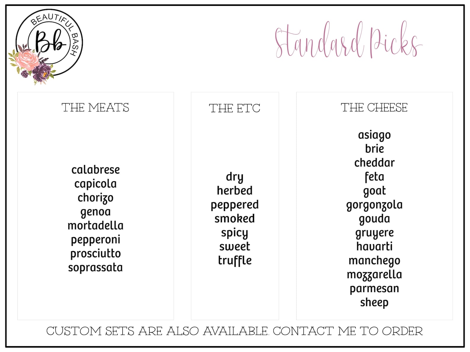 Minimalist Wooden Charcuterie Picks Laser Engraved Meat & | Etsy