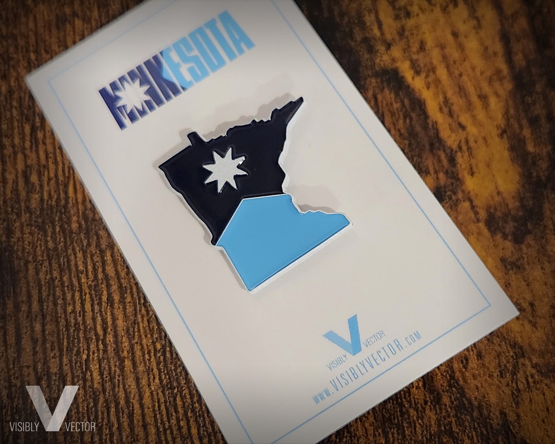 Minnesota State Flag Pin - Etsy