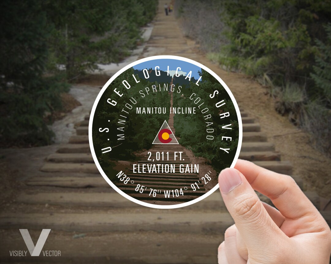 Manitou Incline Sticker - Colorado - Etsy