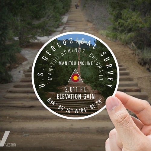 Manitou Incline Sticker Colorado - Etsy