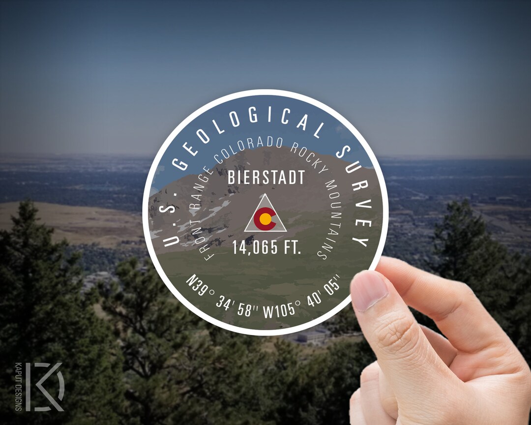 Mt Bierstadt Sticker - 14er CO - Etsy