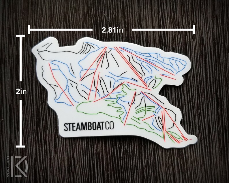 Steamboat Trail Map Sticker - Etsy