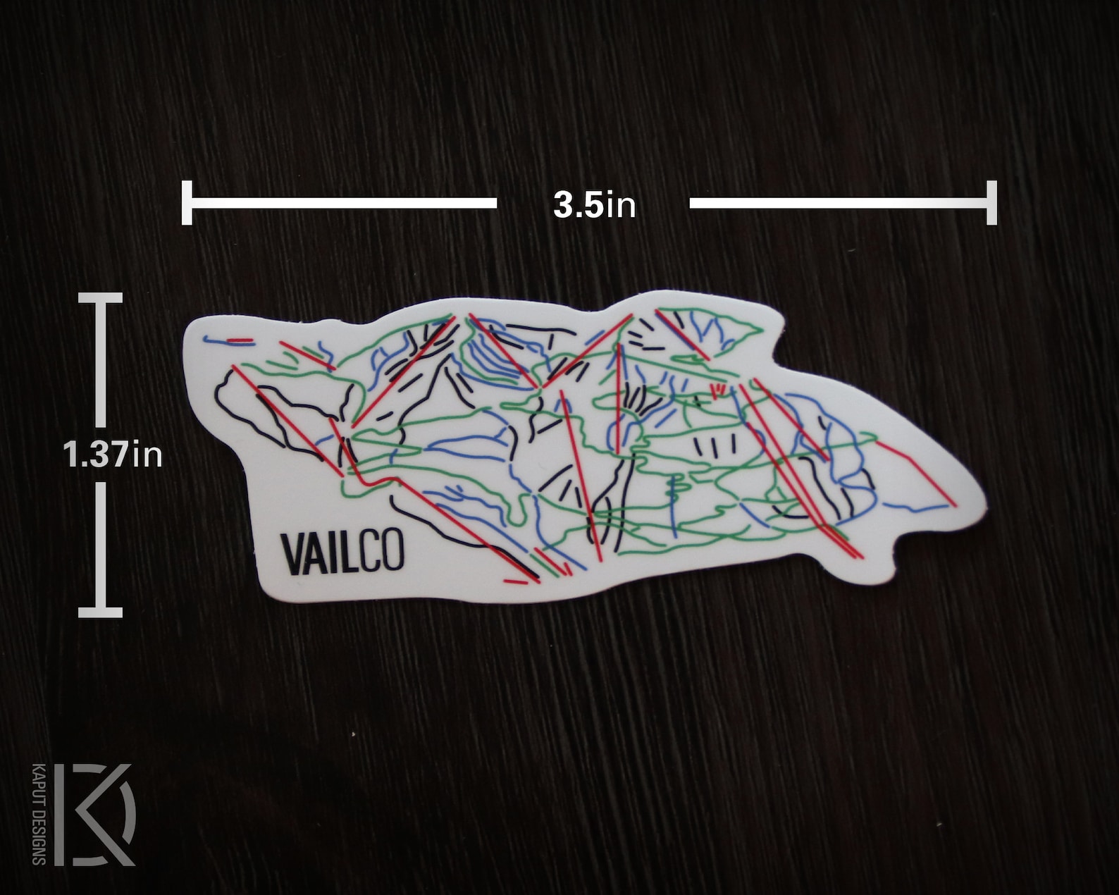 Vail Trail Map Sticker - Etsy