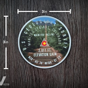 Manitou Incline Sticker - Colorado - Etsy