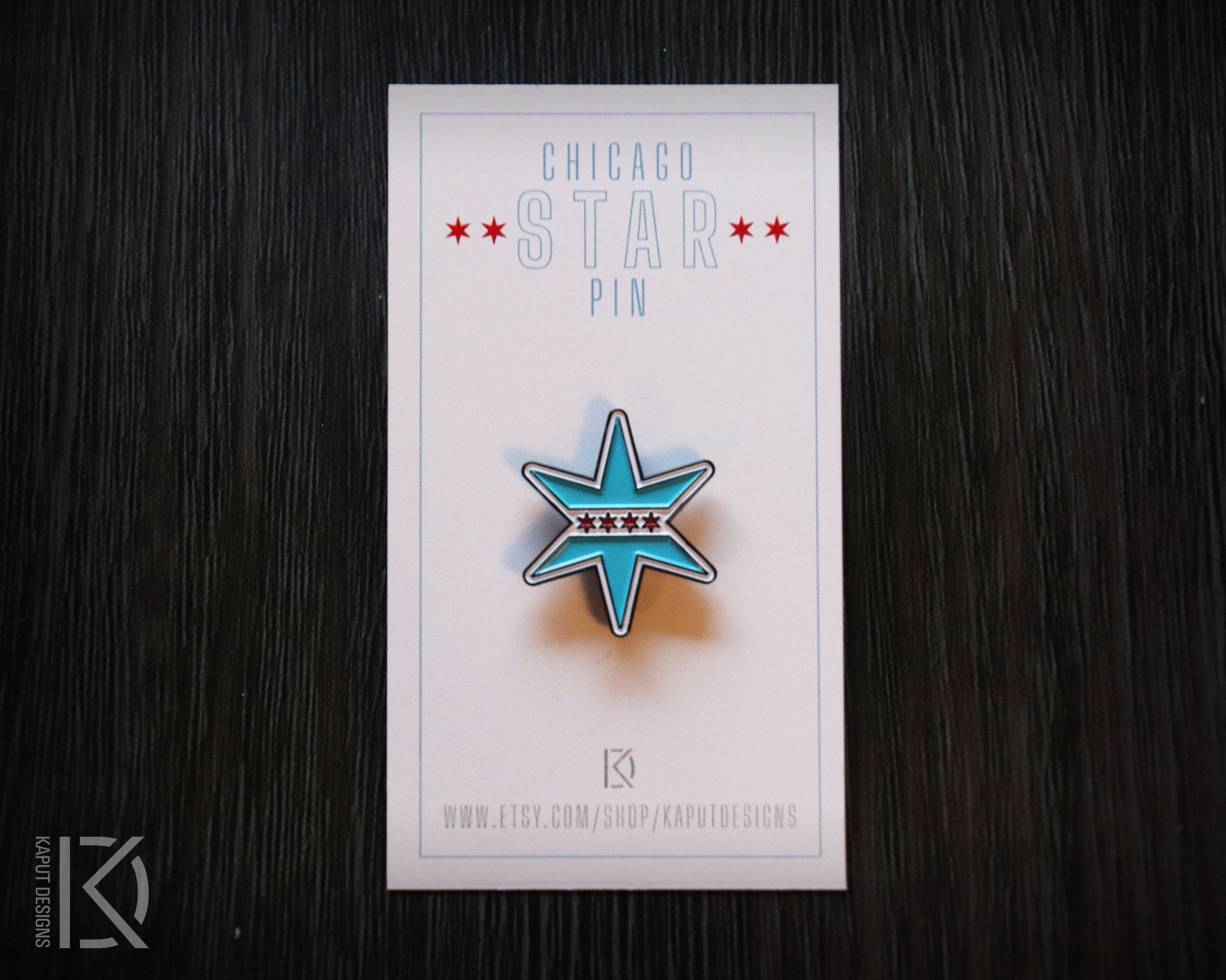 Chicago Star Pin - Chicago Flag - Etsy