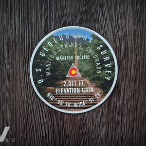 Manitou Incline Sticker - Colorado - Etsy