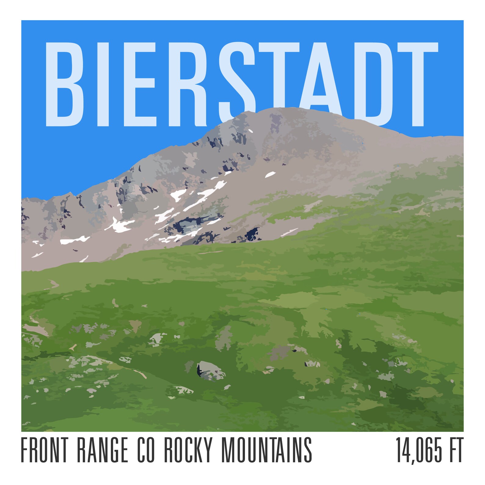 Mt Bierstadt Print CO 14er - Etsy