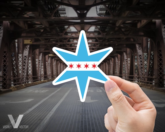 Chicago Star Sticker | Etsy
