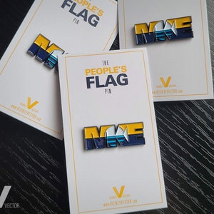 Milwaukee People's Flag Pin - MKE Flag - Etsy