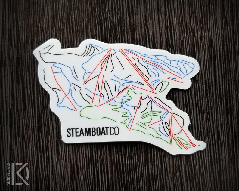 Steamboat Trail Map Sticker - Etsy