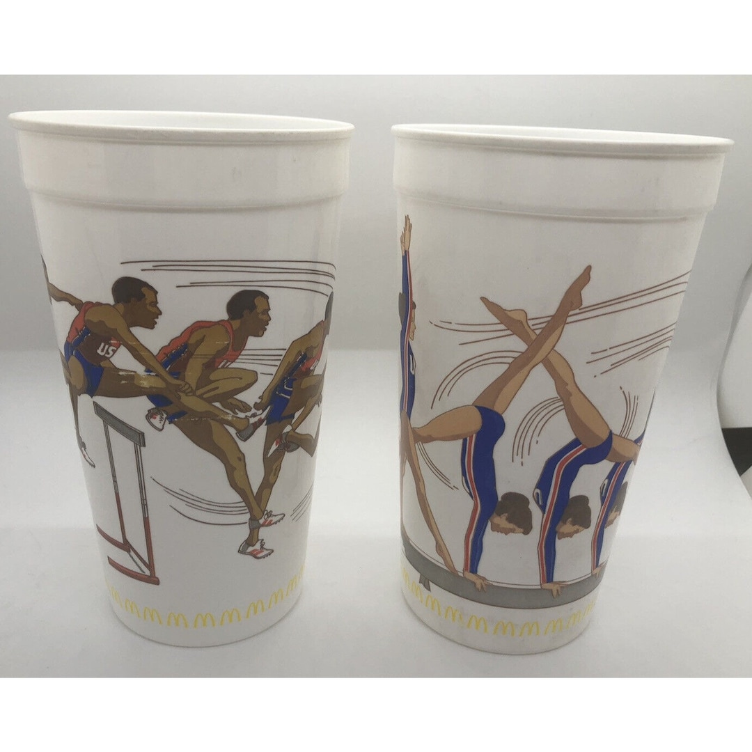 1988 Mcdonald's US Olympics Track and Field & Gymnastics Plastic Cups ...