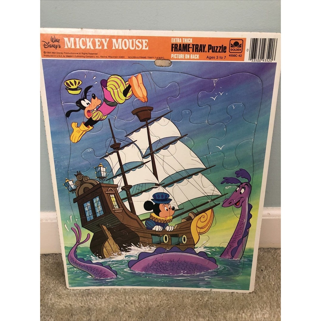 Walt Disney's Mickey Mouse Explorer Sea Monster Frame-tray Puzzle ...