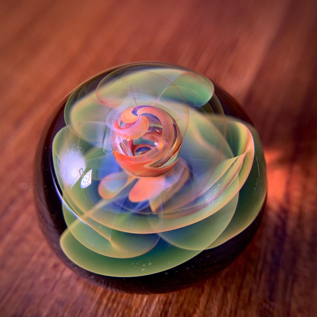 Glass Flower Pocket Jib by Randohm Glass - Etsy