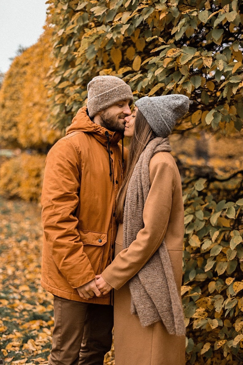 Hand Knit Scarf Women Hand Extra Long Scarf Brown Scarf - Etsy
