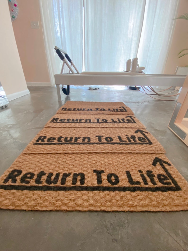 Return to Life Pilates Welcome Mat Joseph Pilates Joe - Etsy