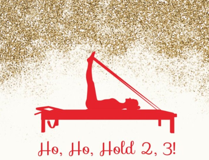 Ho Ho Hold 2, 3! Pilates Holiday Cards (pack of 10) | Pilates Cards ...