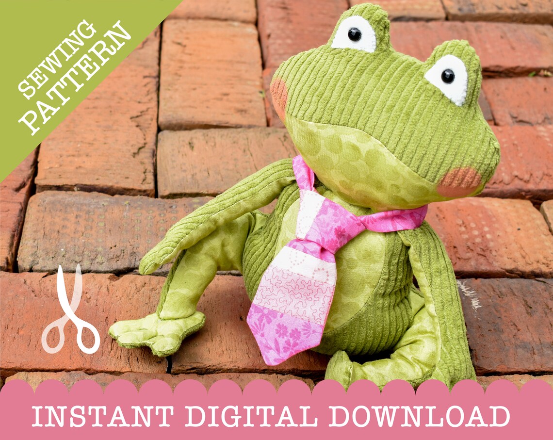 Alberto the Frog A Quality PDF Digital Download Sewing | Etsy