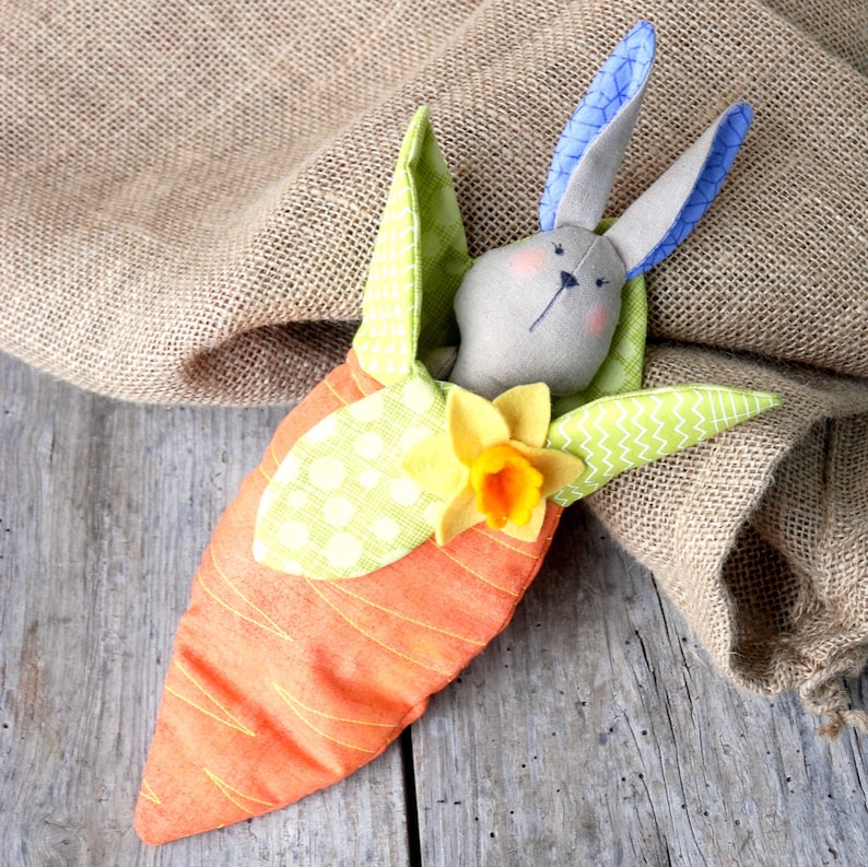 Bedtime Bunny Sewing Pattern - the Cutest Little Linen Bunny Complete ...