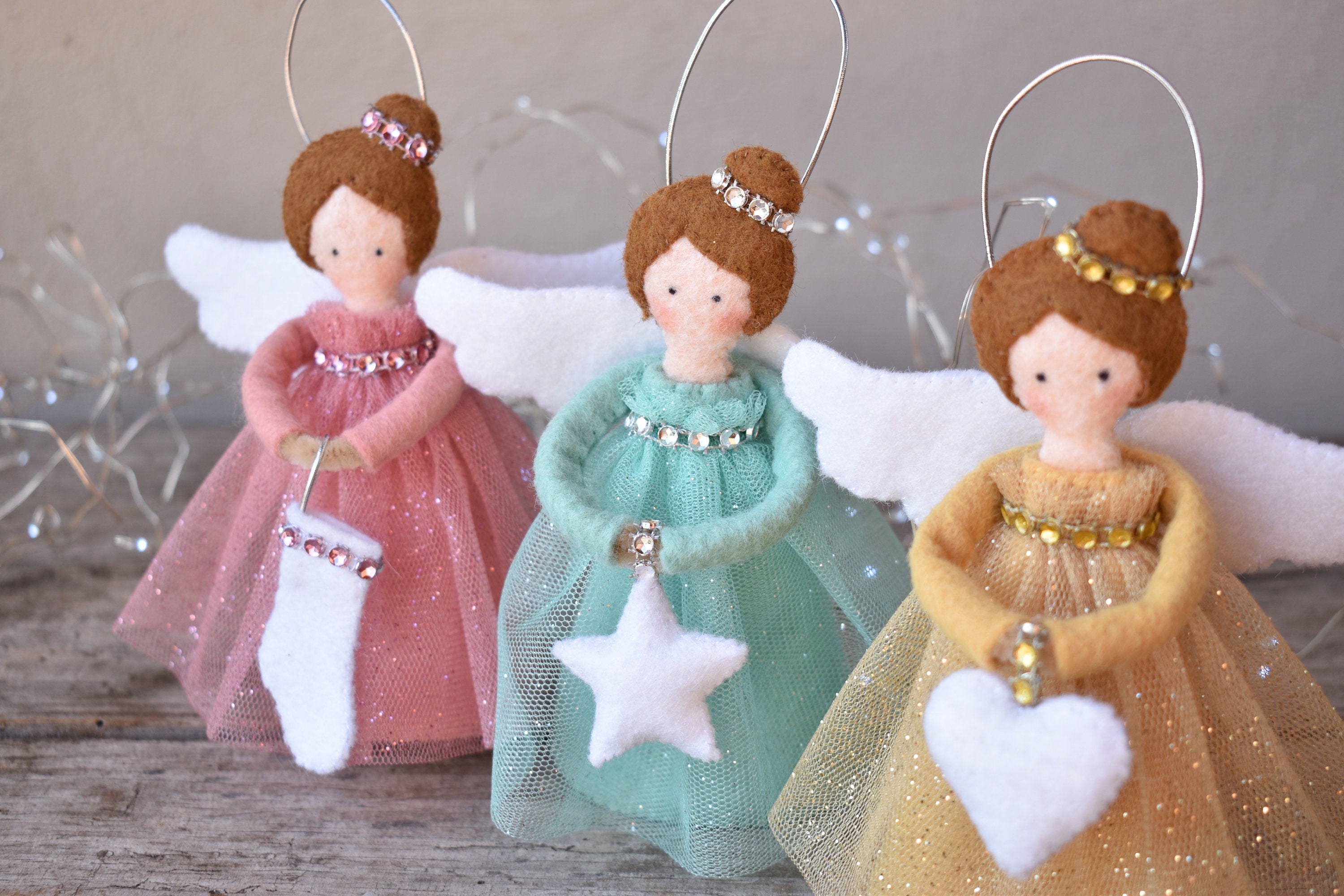 Heavenly Hosts - Stitch Three Adorable Angels for Your Table or Tree ...