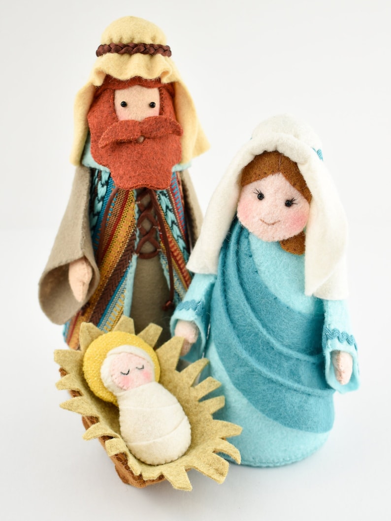 Away in a Manger - PDF Sewing Pattern | SVG Files | Felt Nativity ...