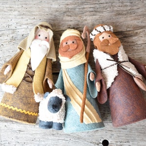 While Shepherds Watch - PDF Sewing Pattern | SVG Files | Felt Nativity ...
