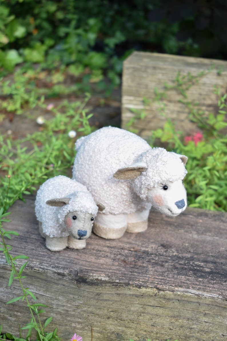 Forest Sheep - Full Kit - Stitch Two Woolly Felt Sheep | Simple to Sew ...