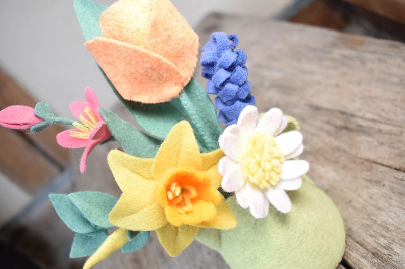 Spring Blooms Felt Flower Sewing Pattern | Etsy