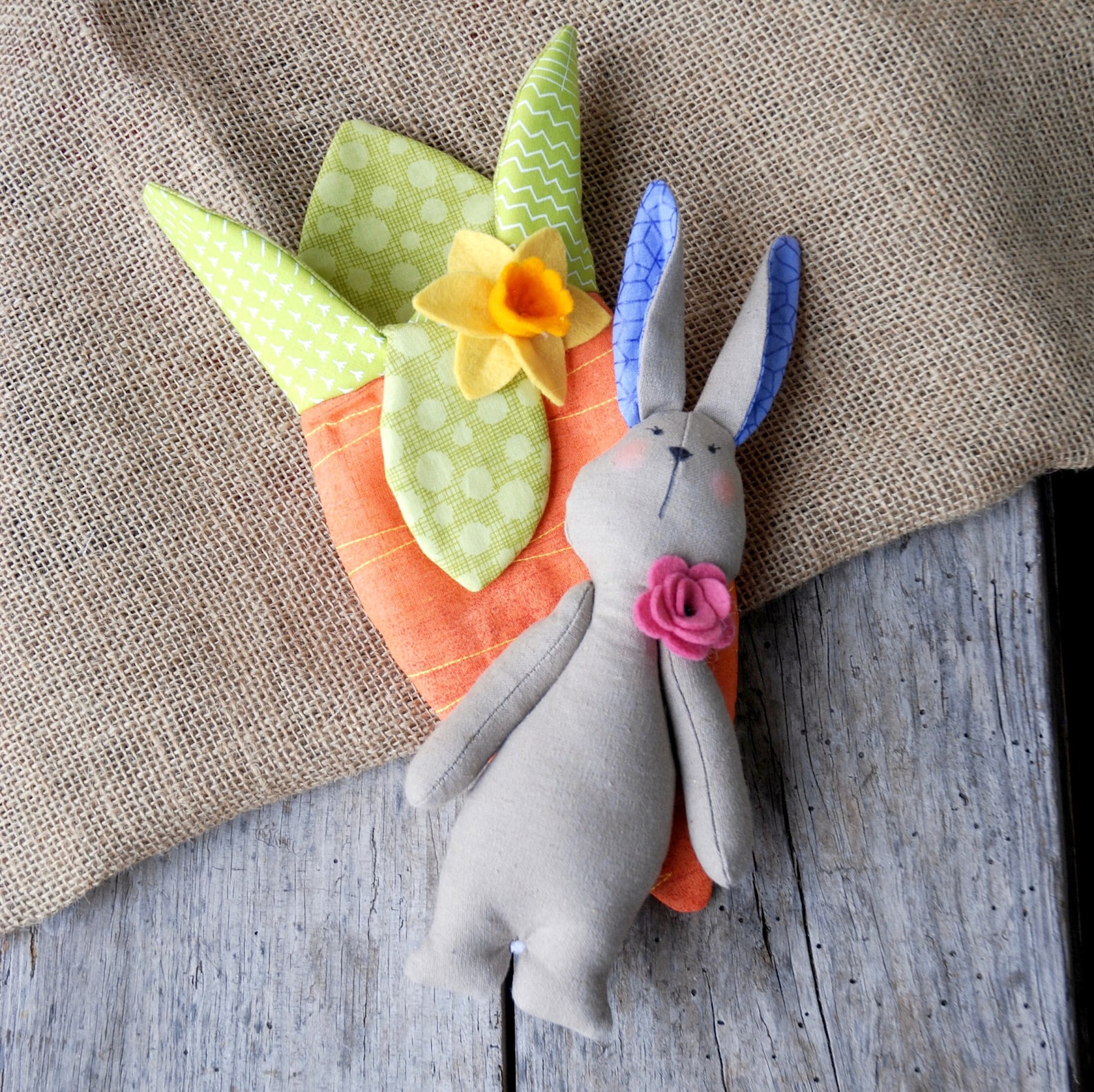 Bedtime Bunny Sewing Pattern the Cutest Little Linen Bunny | Etsy