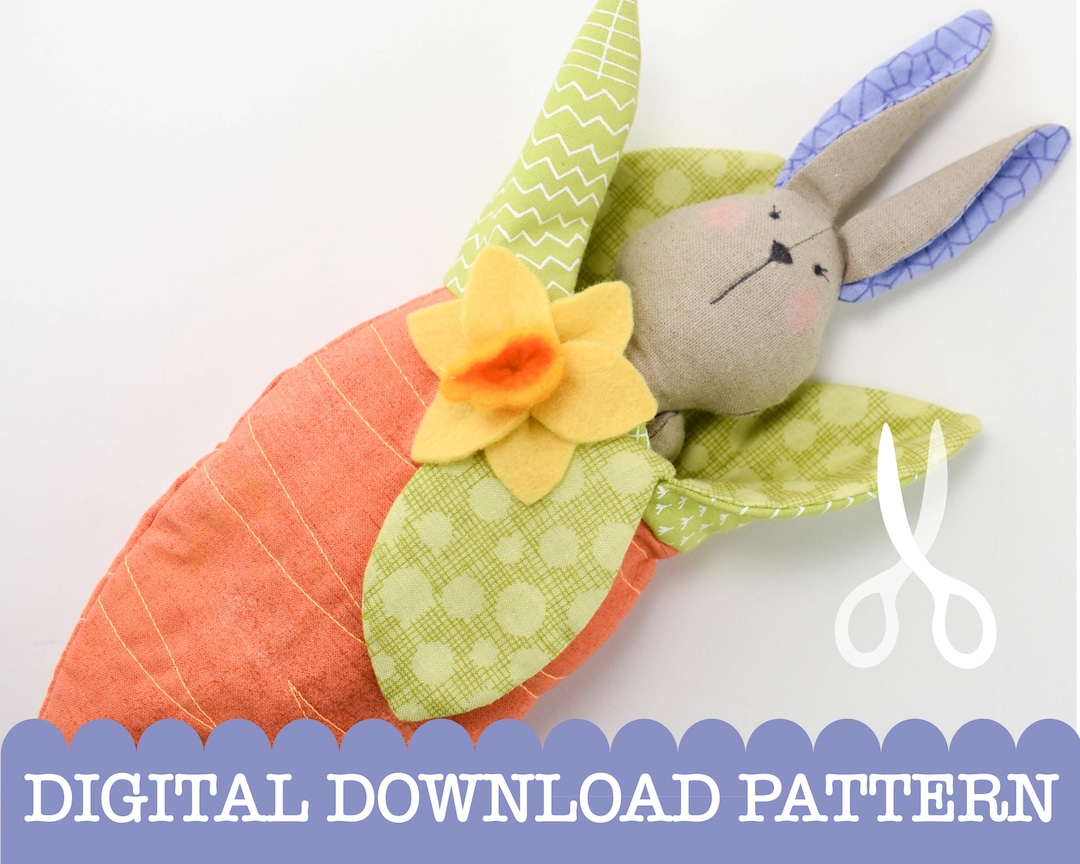 Bedtime Bunny - Sewing Pattern - Instant PDF Digital Download - the ...