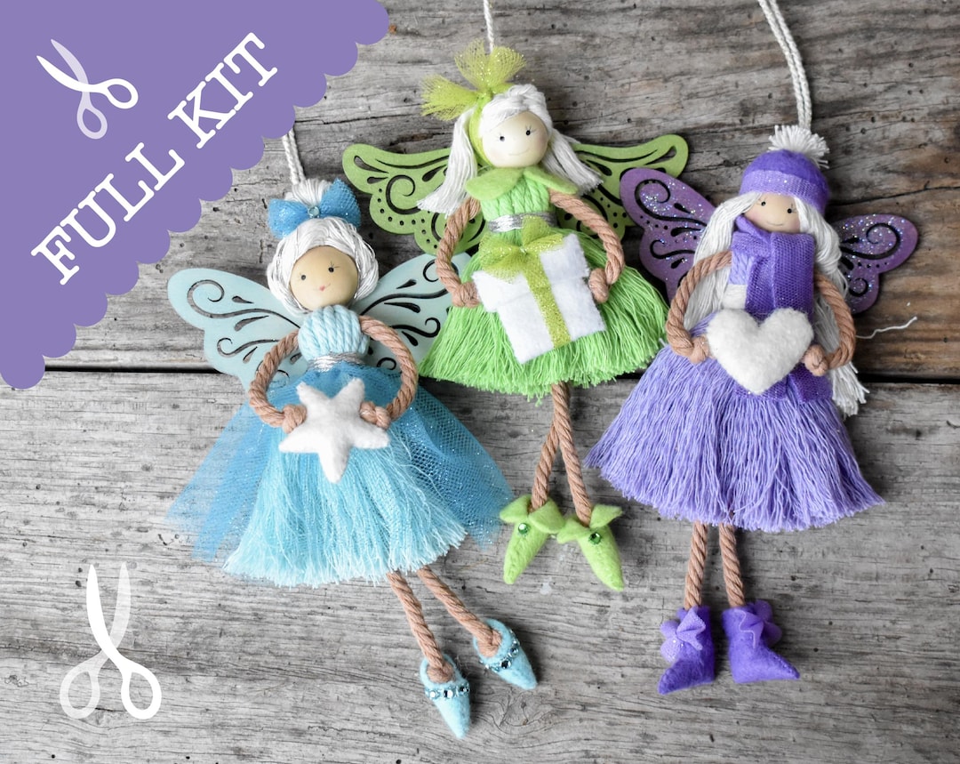 Fairy Flight - Full Kit | Craft Three Yarn Doll Fairies | Christmas ...