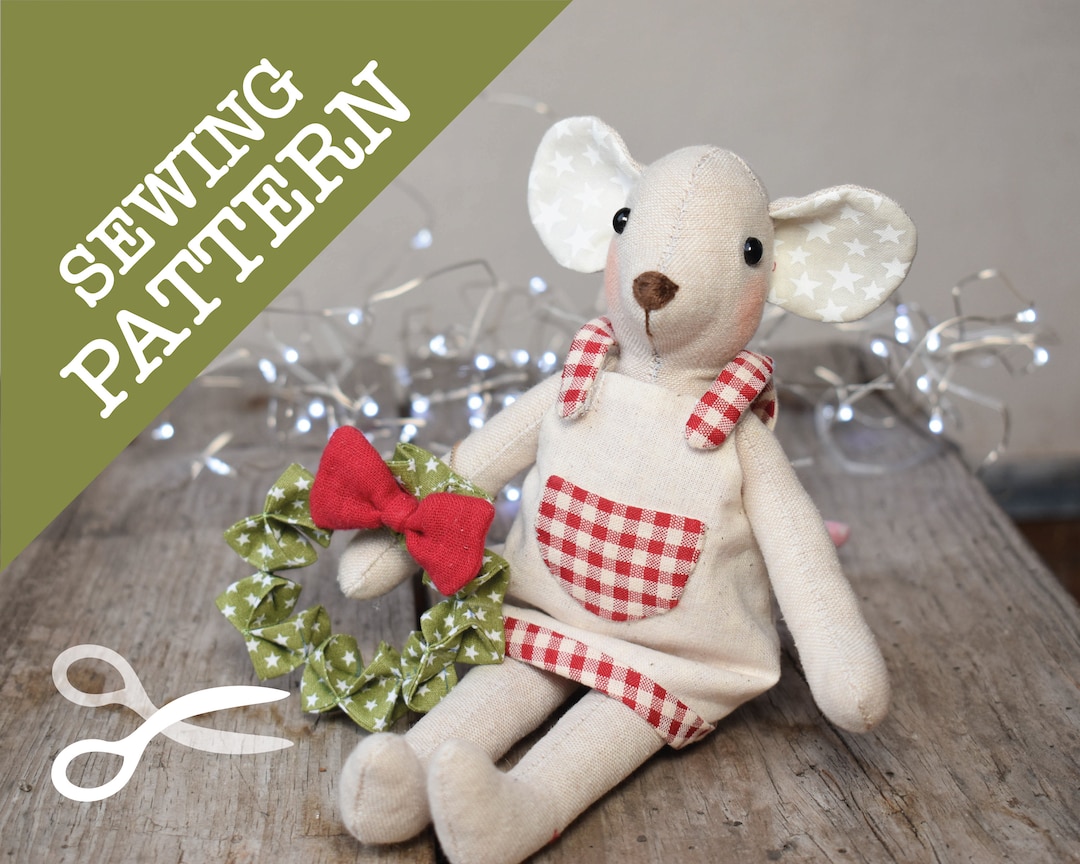 Merry the Christ-mouse - A Quality Sewing Pattern to Make a Loveable ...