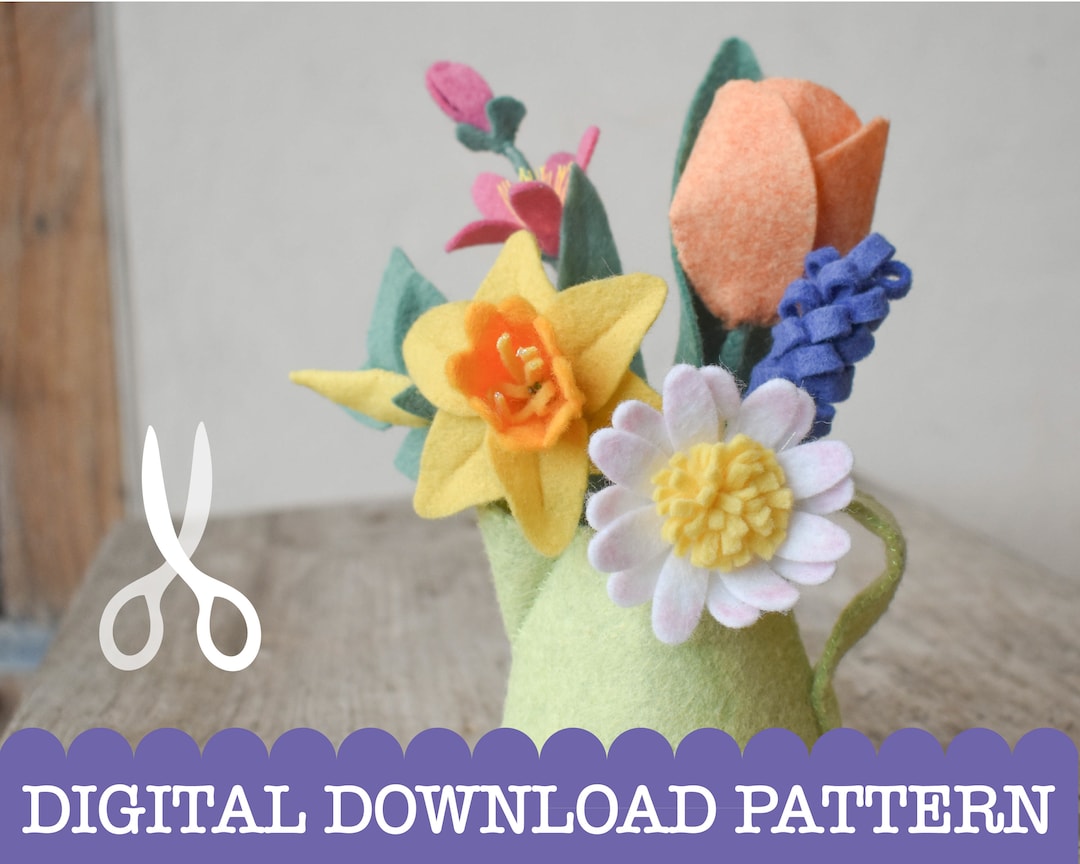 Spring Blooms - PDF and SVG Digital Download Sewing Pattern to Make a ...
