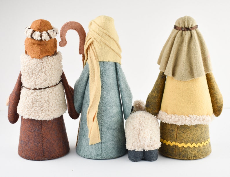 While Shepherds Watch - Felt Sewing Pattern | Felt Nativity | Christmas ...