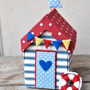 Bursting Beach Hut Box Sewing Pattern - Stitch an Adorable Sewing Box ...