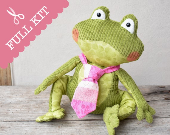Alberto the Frog A Quality Sewing Kit to Make an Adorable - Etsy UK