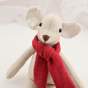 Merry the Christ-mouse - A PDF Digital Download Sewing Pattern | Linen ...