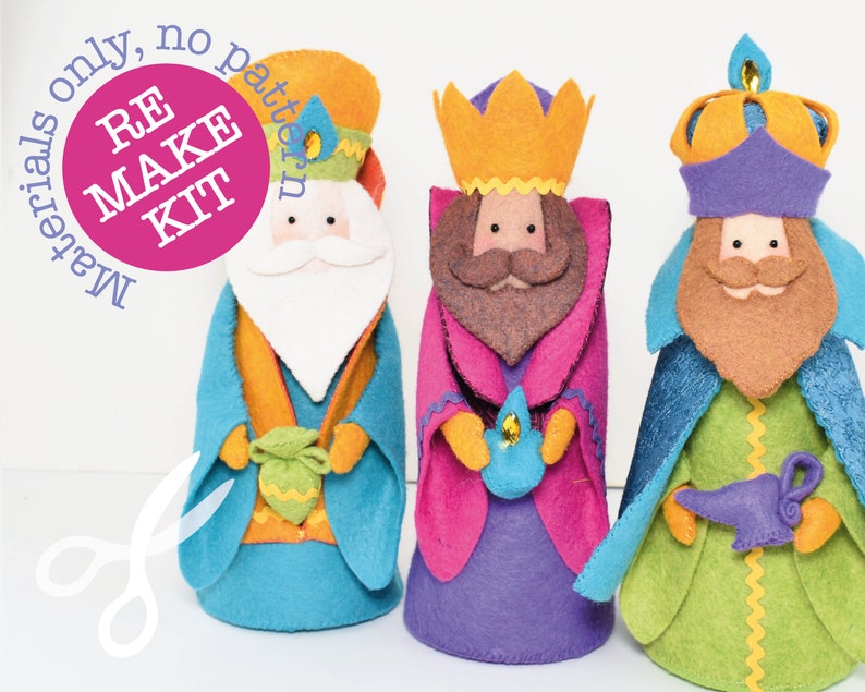 We Three Kings - A Remake Pack of Materials Only to Make Three King ...