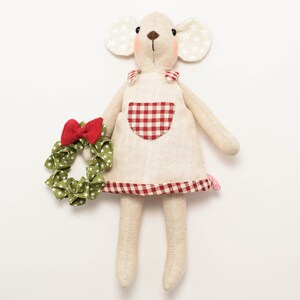 Merry the Christ-mouse - A PDF Digital Download Sewing Pattern | Linen ...