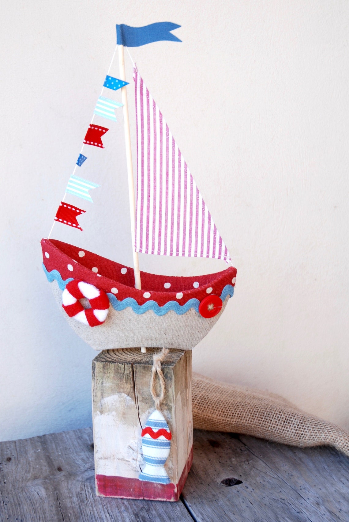 Sew and Set Sail - A Quality Sewing Pattern to Make a 3D Sailing Boat ...