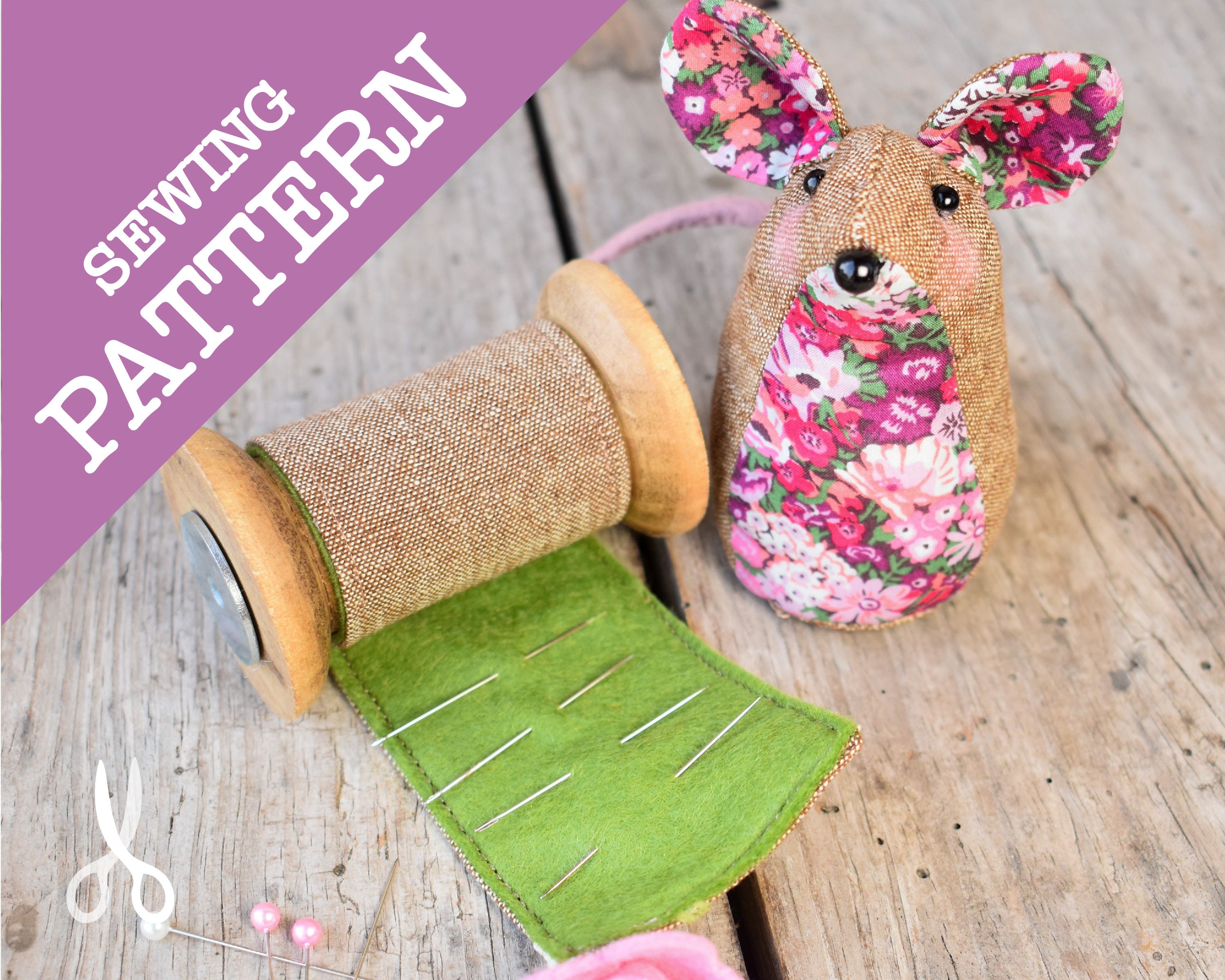 Pinnie Mouse A quality sewing pattern to make a cute sewing | Etsy