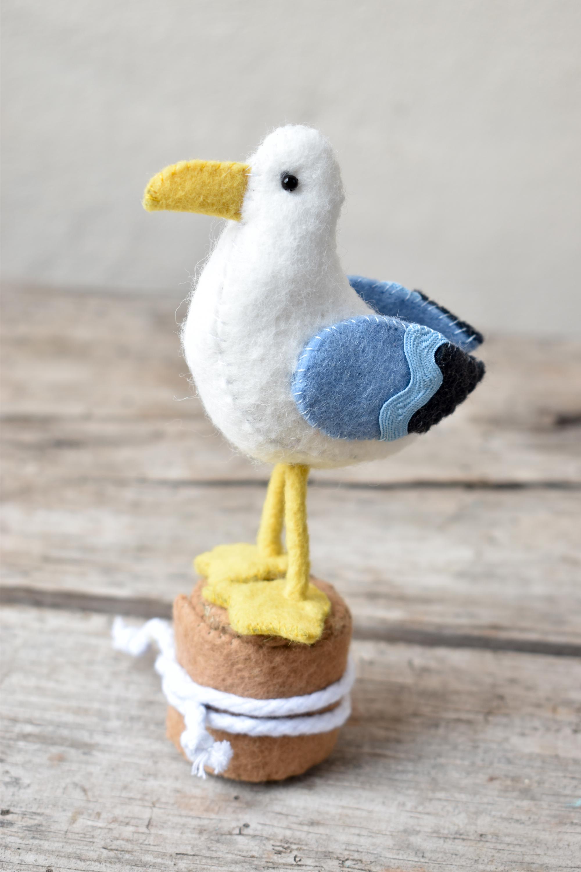 PDF PATTERN - Just the Little Seagull - Sew a Mini Felt Seagull ...