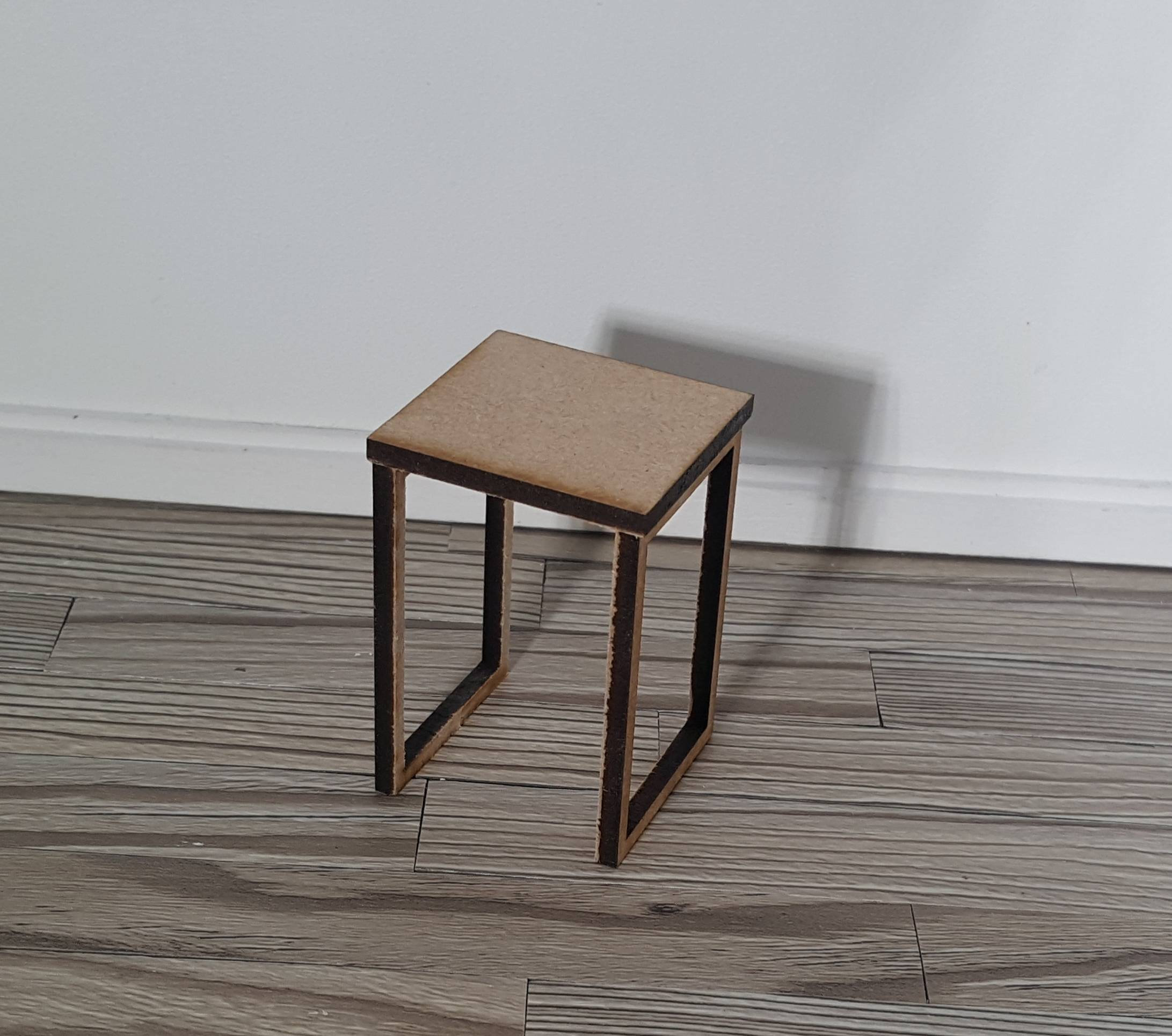 Modern Doll House Miniature Set of Bar Stools 1.12 Scale (kit) - Etsy