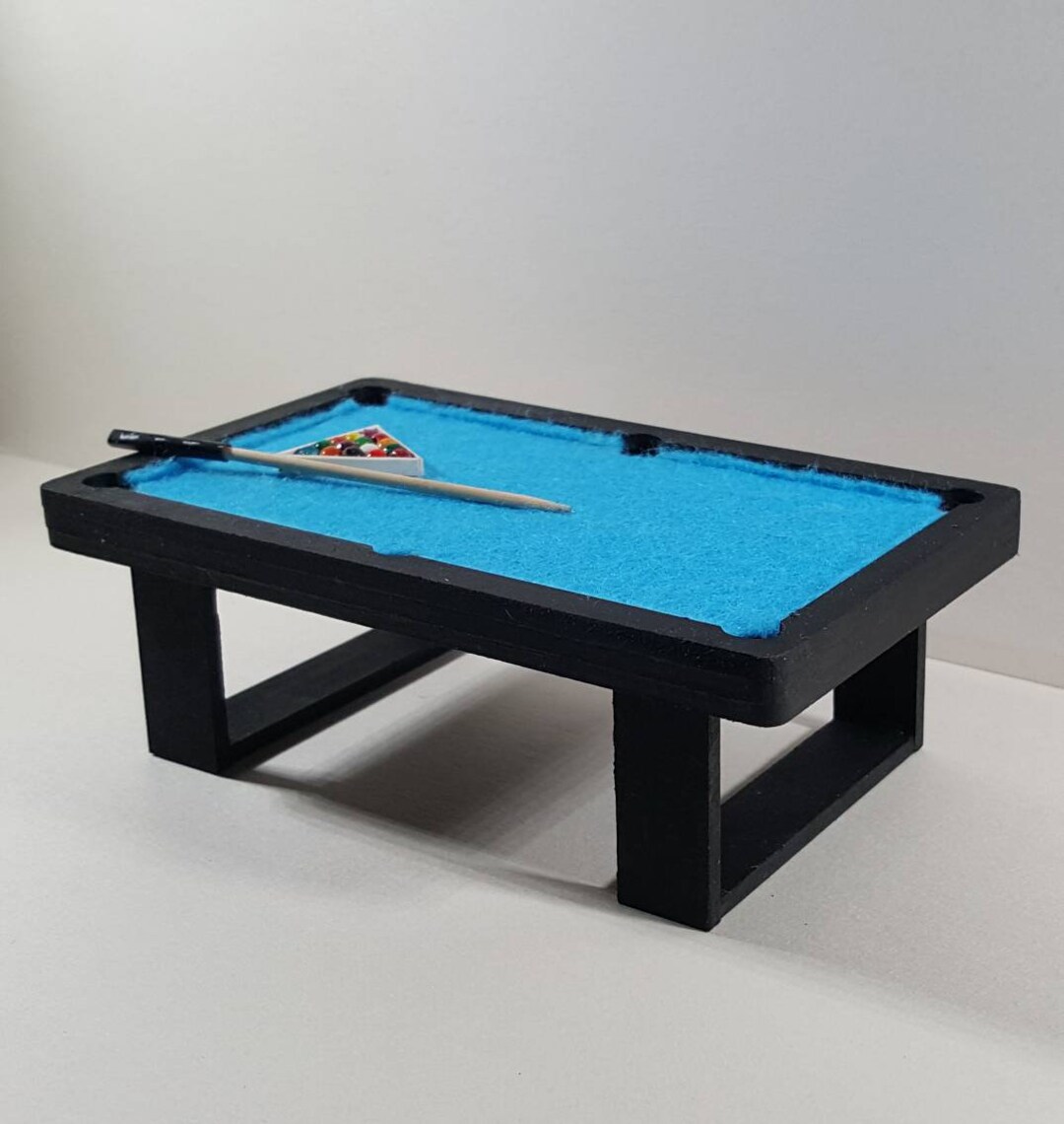 DIGITAL FILE Modern Doll House Miniature Pool Table Laser Cut File SVG ...