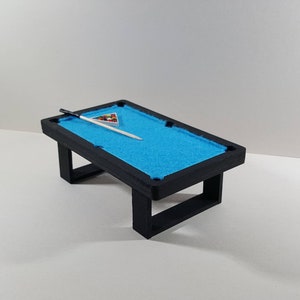 DIGITAL FILE Modern Doll House Miniature Pool Table Laser Cut File SVG ...