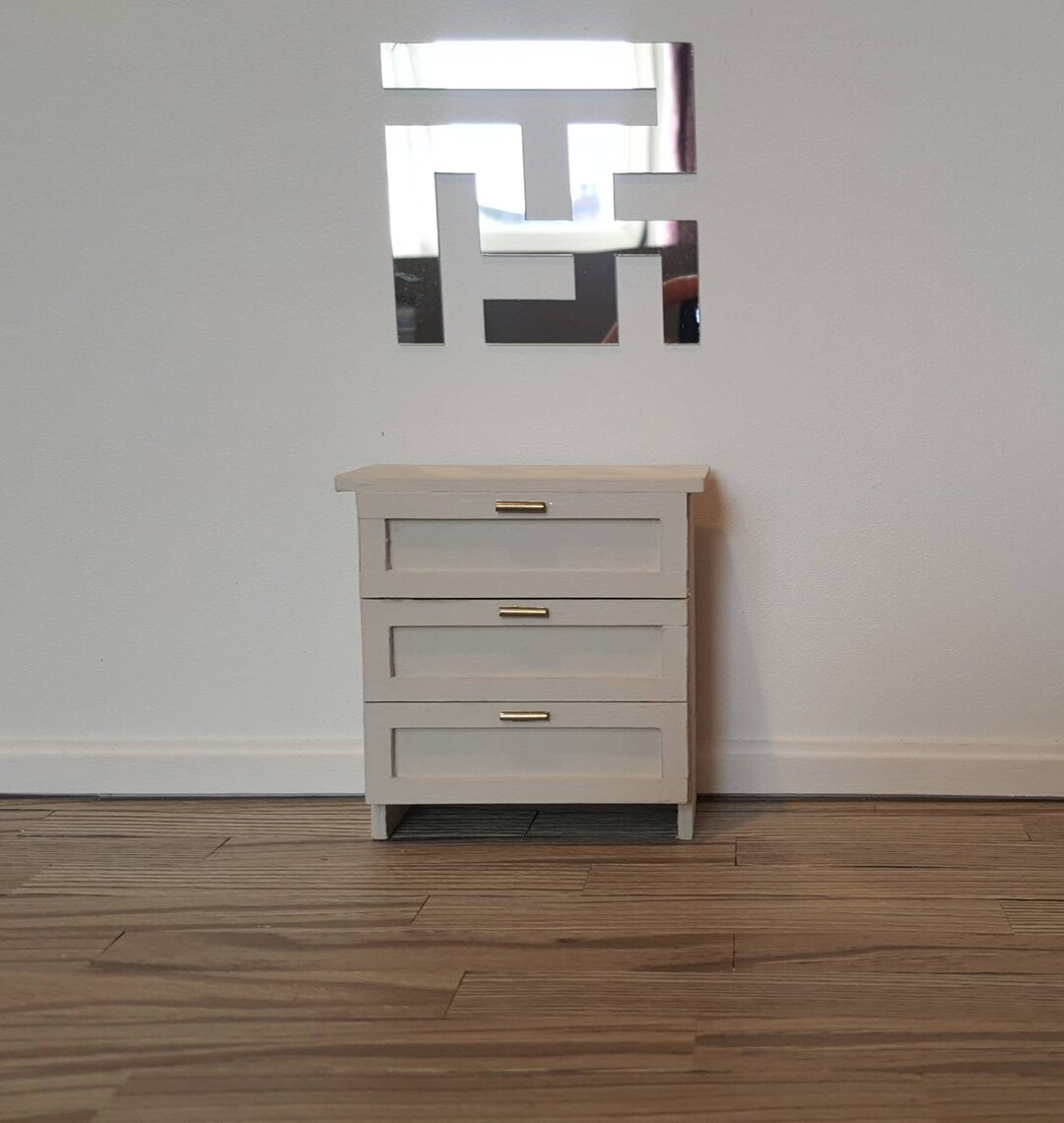 DIGITAL FILE Modern Doll House Miniature Chest of Drawers Laser Cut ...