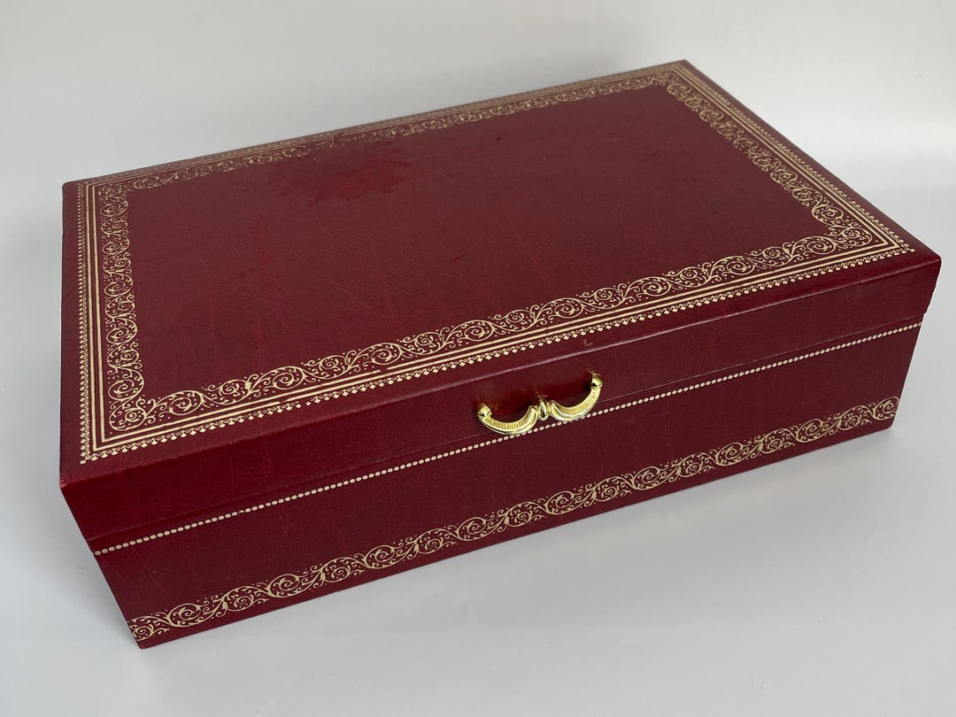 Jewelry Box Wooden Dark Red Box Art Box for Rings/necklaces/bracelets ...