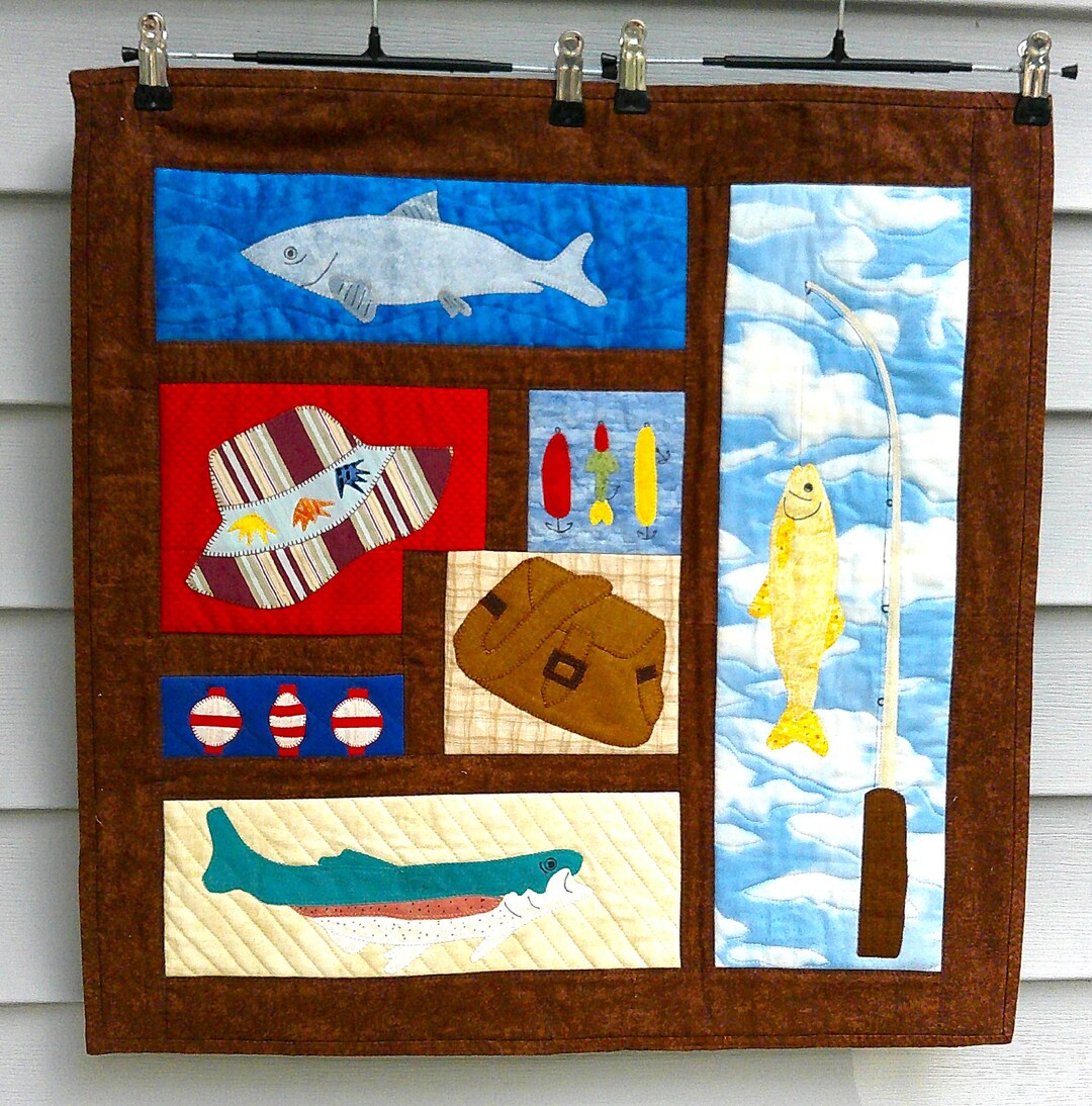 Appliqued Fish Tails Wall Hanging - Etsy
