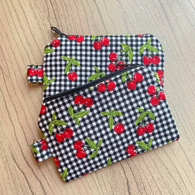 Fruit Coin Pouch Coin Zipper Bag Cute Coin Purse Cherries - Etsy