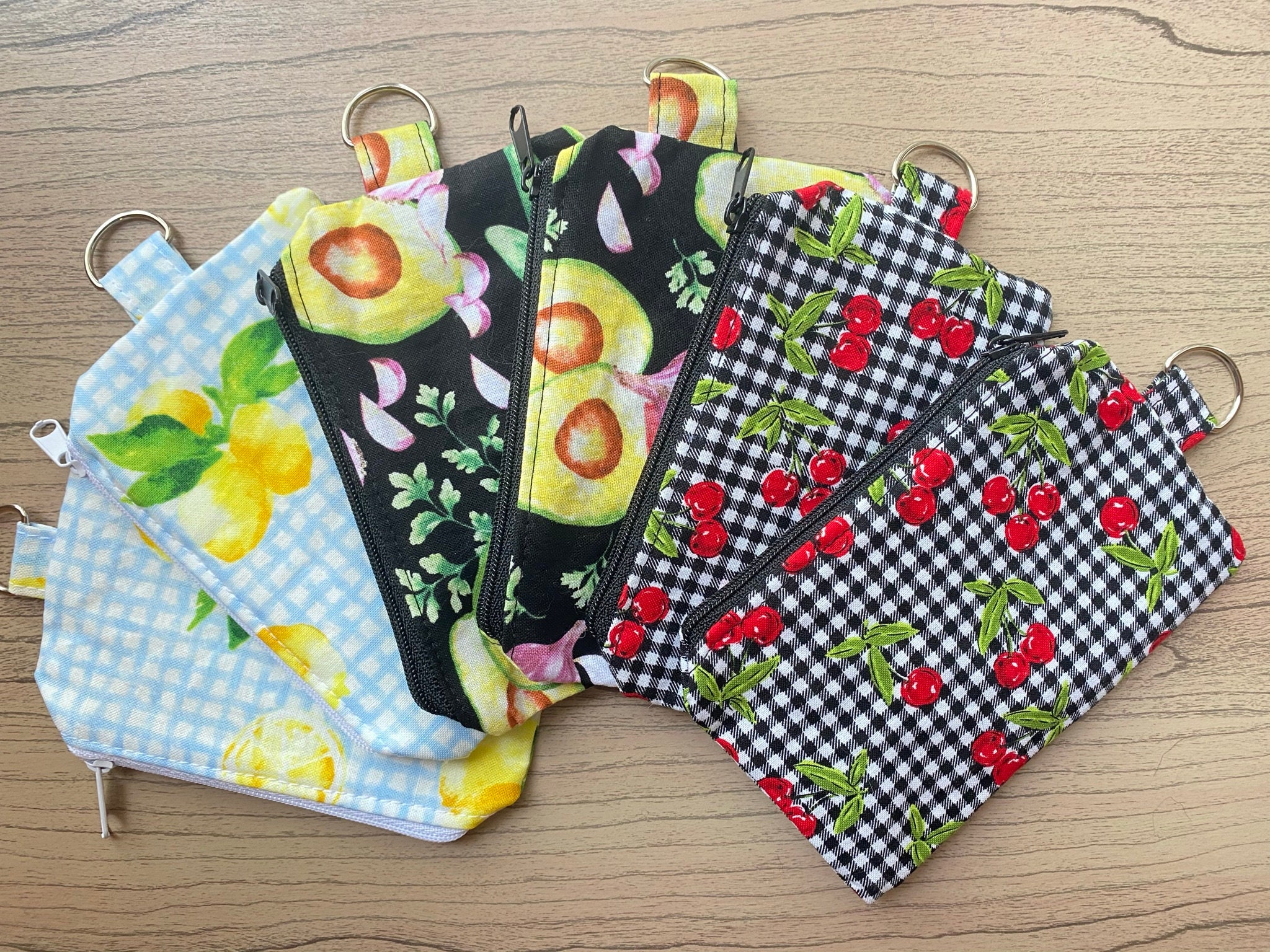 Fruit Coin Pouch Coin Zipper Bag Cute Coin Purse Cherries - Etsy