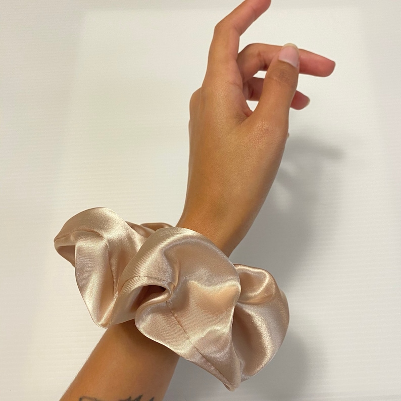 Jumbo Satin Scrunchie Set Large Scrunchie Set Silky Satin - Etsy